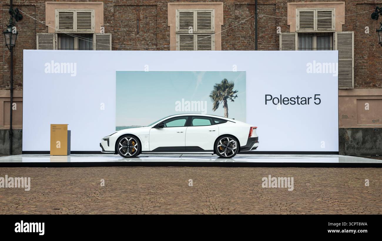 Turin, Italy. 27th September 2025. Polestar 5 on exhibition at Turin ...