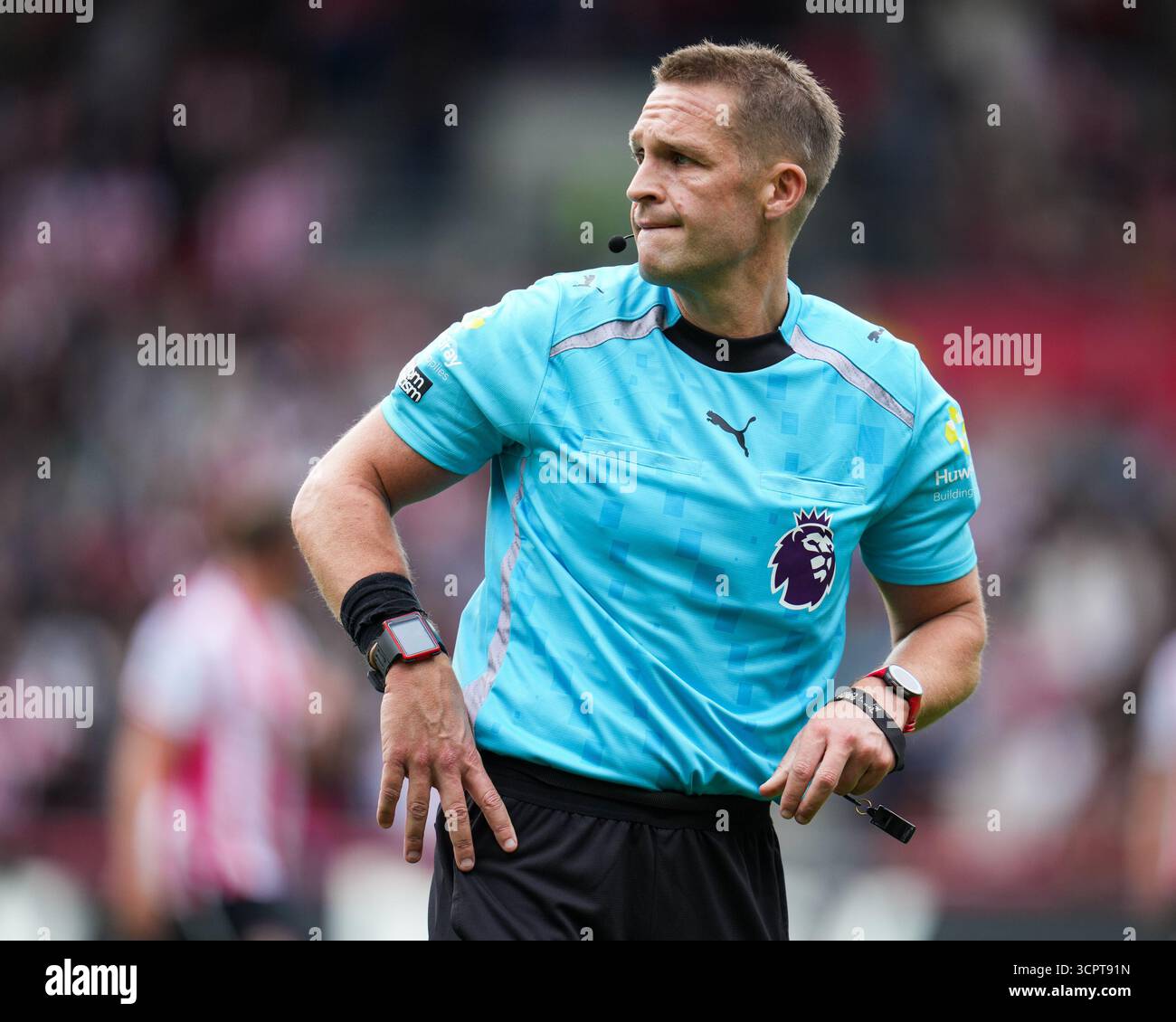 Craig Pawson the referee during the Premier League match Brentford vs ...