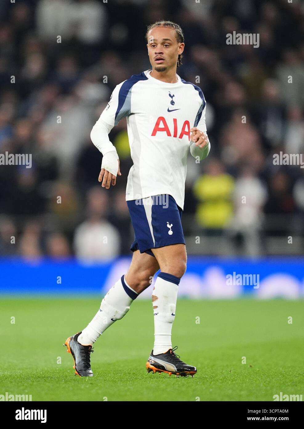 Tottenham Hotspur's Xavi Simons during the Premier League match at the ...