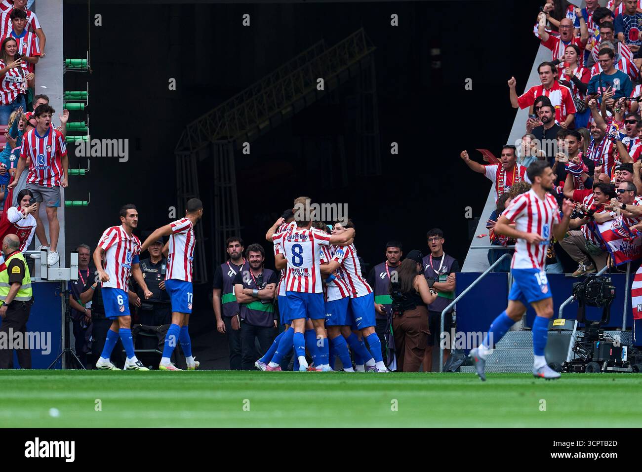 Robin Le Normand of Atletico de Madrid celebrates his goal during the ...