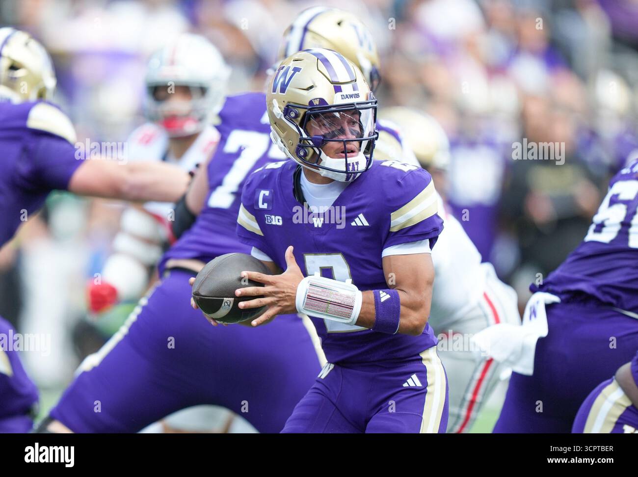 SEATTLE, WA - SEPTEMBER 27: Quarterback Demond Williams Jr. #2 of the ...