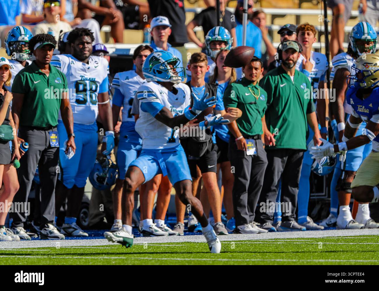 September 27, 2025:.Tulane Green Wave wide receiver Omari Hayes (1 ...
