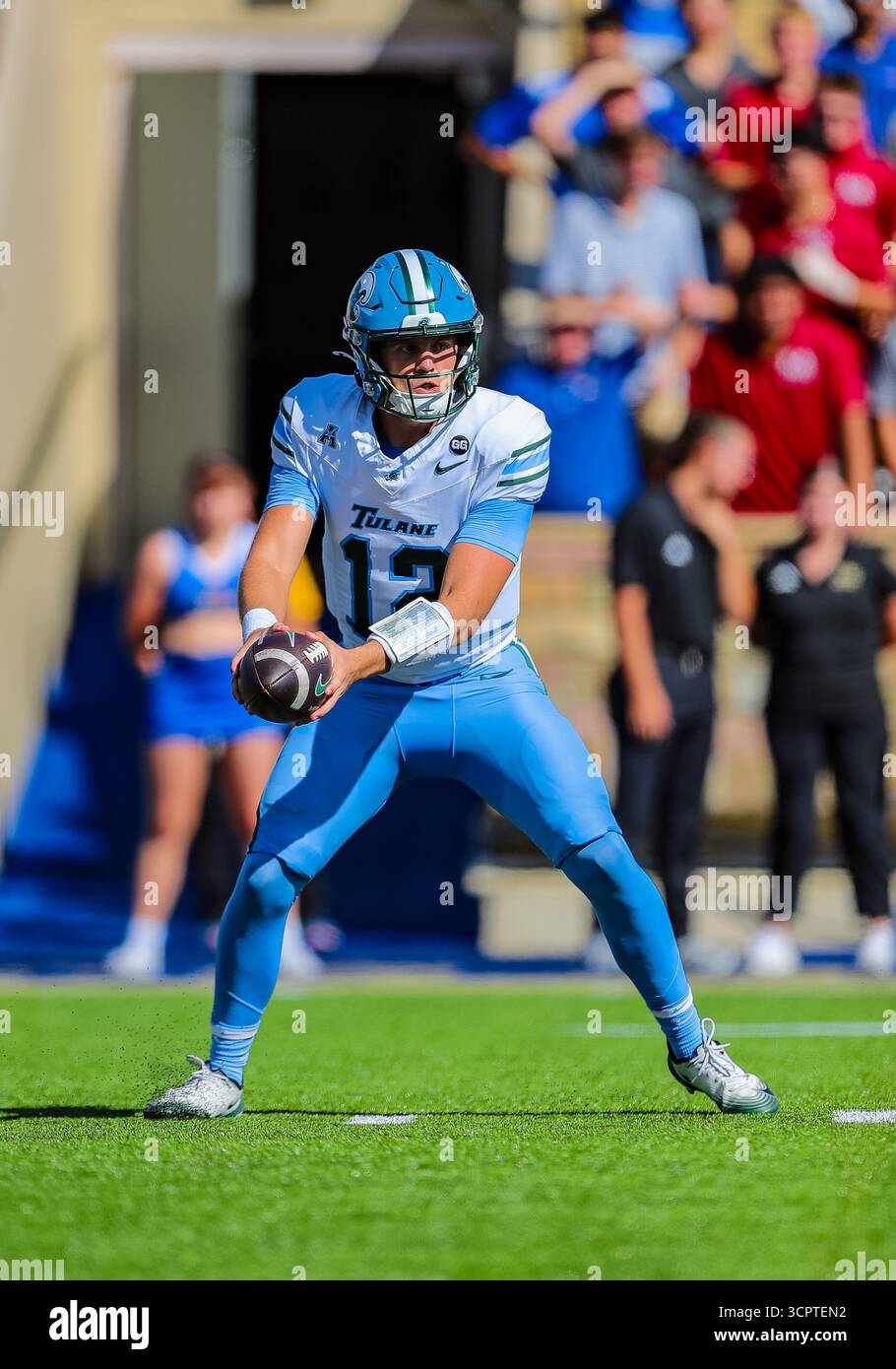 September 27, 2025:.Tulane Green Wave quarterback Jake Retzlaff (12 ...