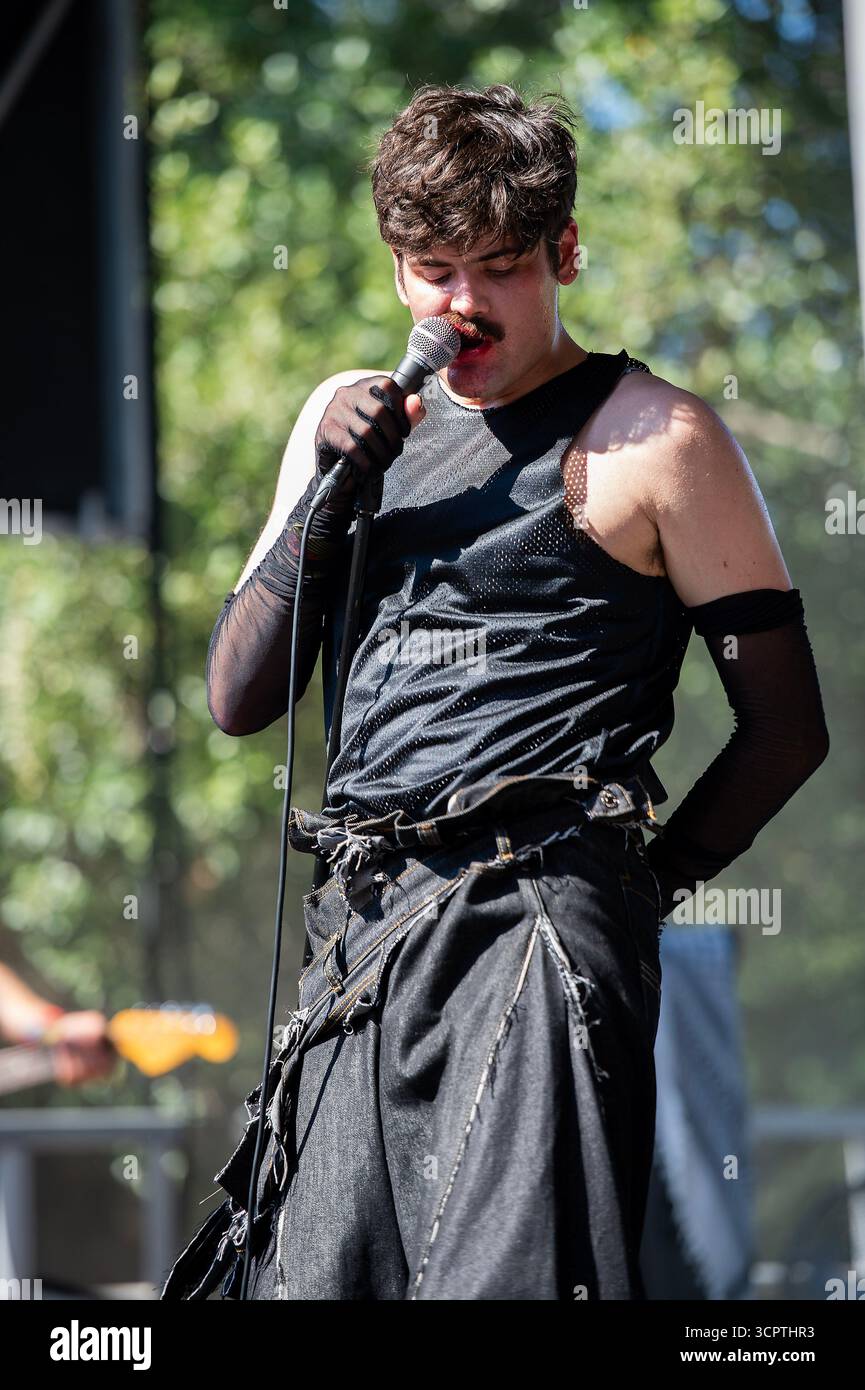 September 27, 2025: Cole Haden with Model/Actriz band performing at the ...