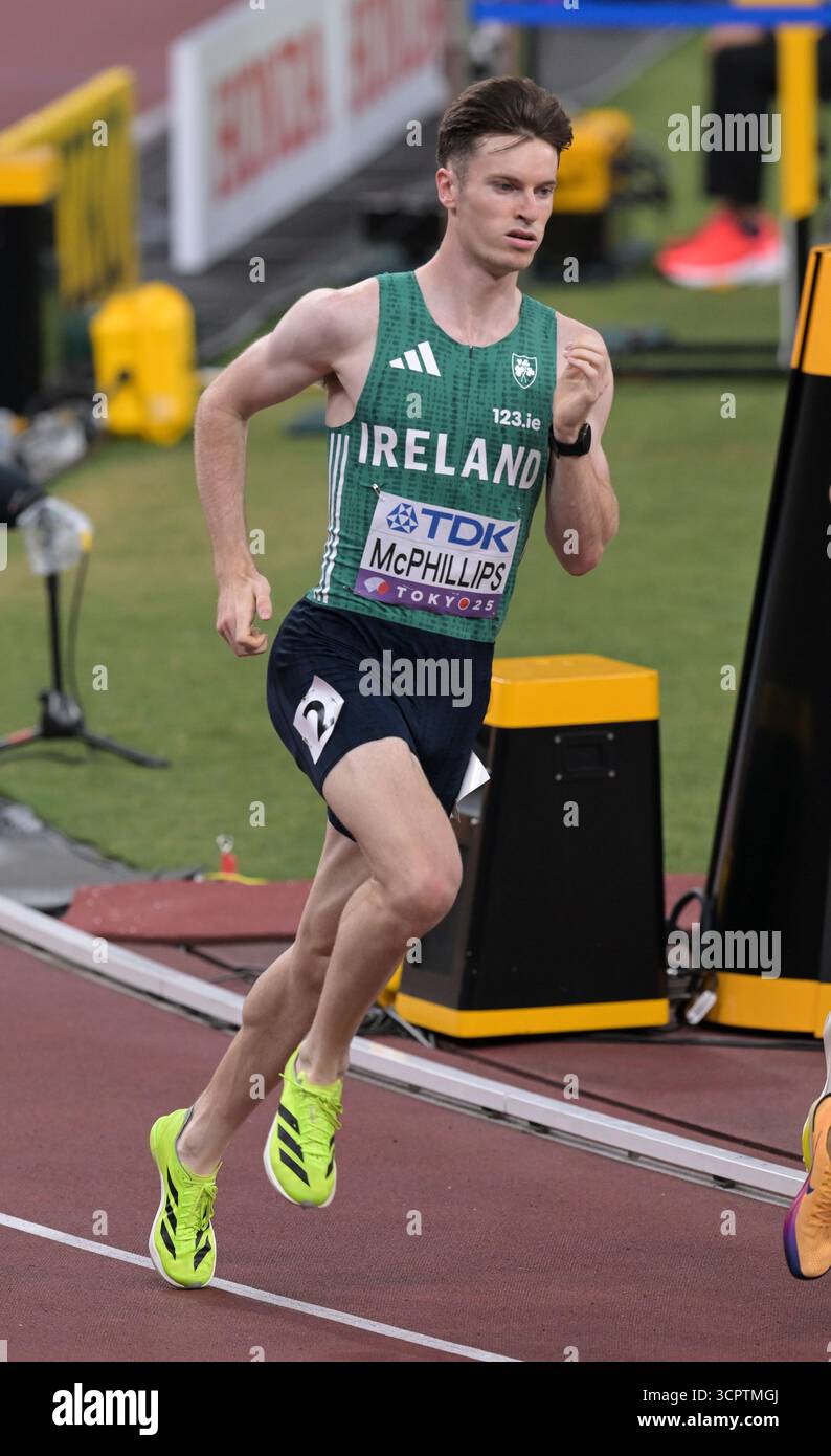 Cian McPHillips of Ireland competing in the men’s 800m final at the ...