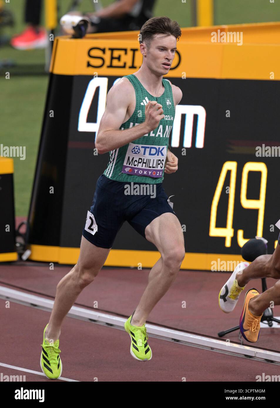 Cian McPHillips of Ireland competing in the men’s 800m final at the ...