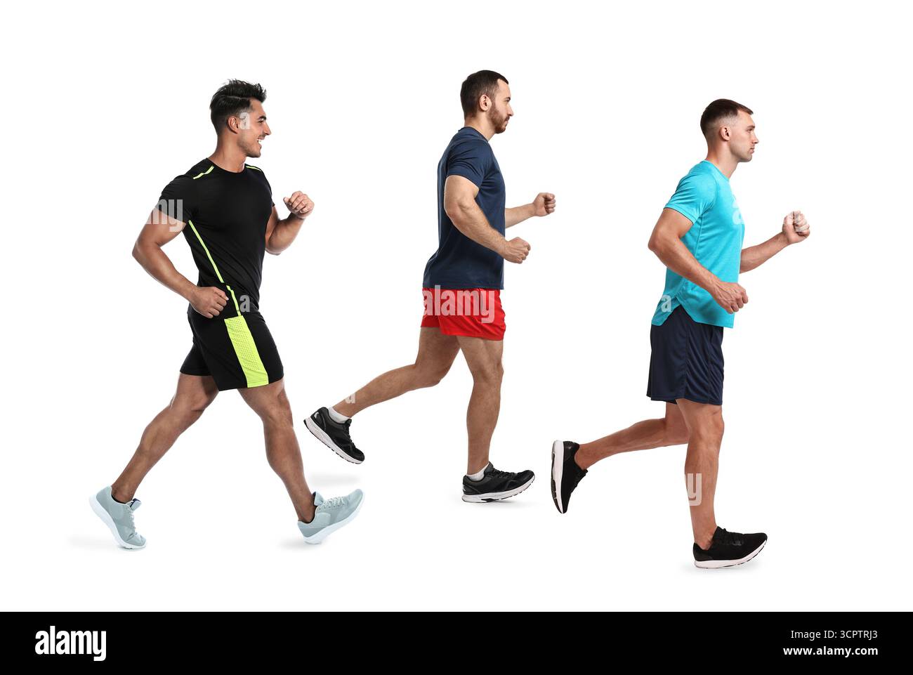 Side view sporty female Cut Out Stock Images & Pictures - Alamy