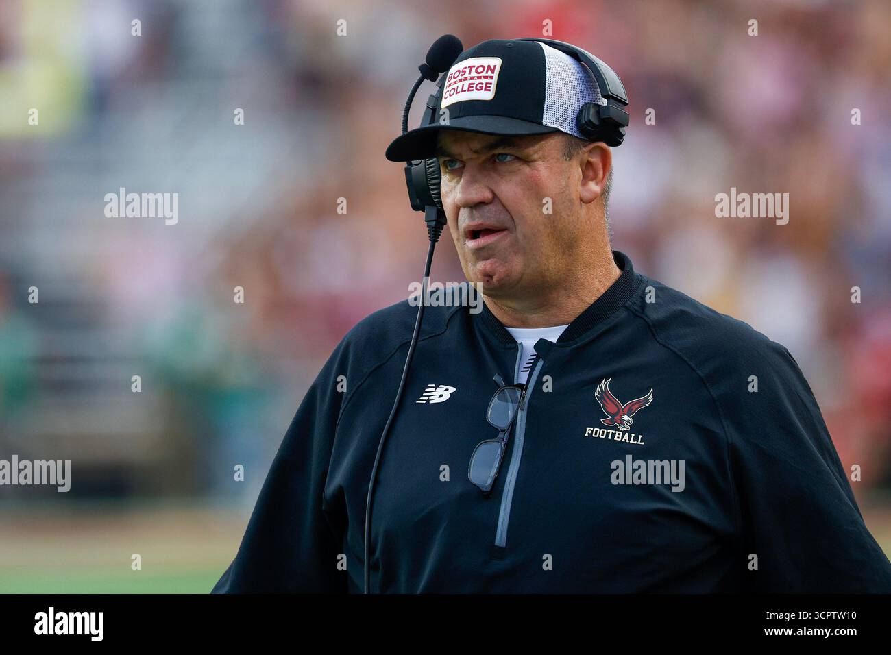 Boston College head coach Bill O'Brien reacts during the second half of ...