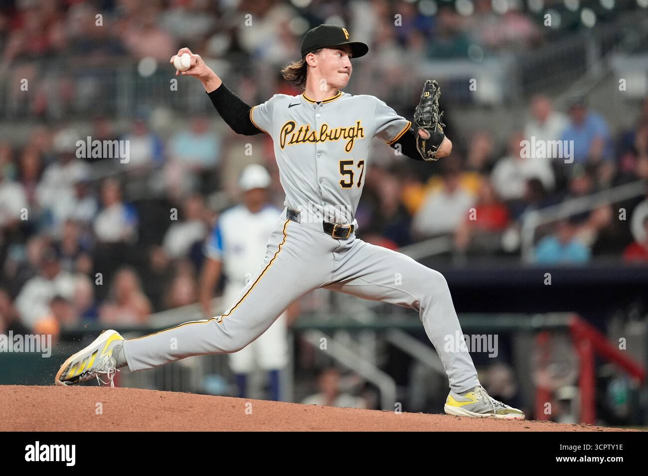 Pittsburgh Pirates pitcher Bubba Chandler (57) works in the fifth ...