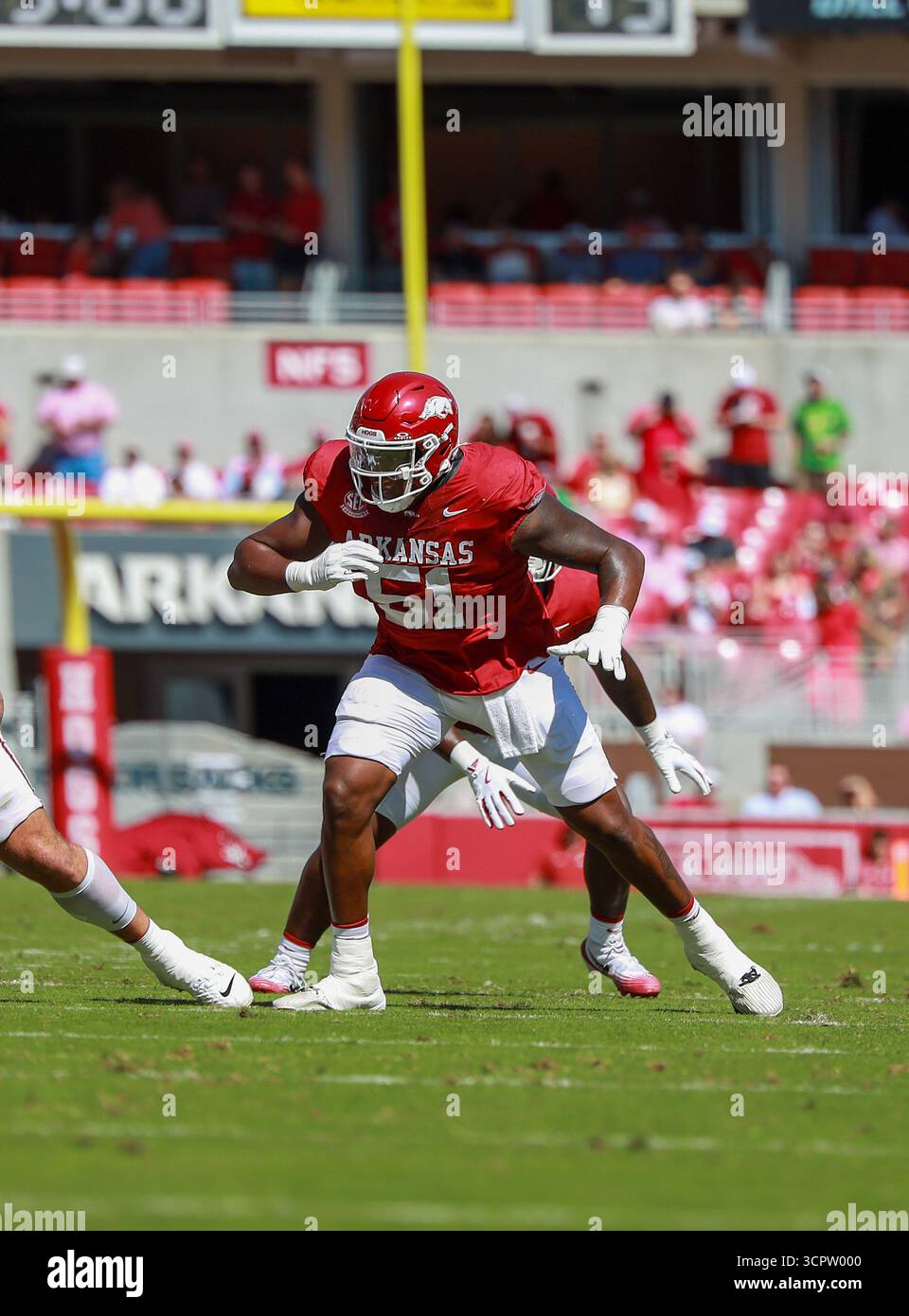 September 27, 2025: Razorback offensive lineman Corey Robinson II (51 ...