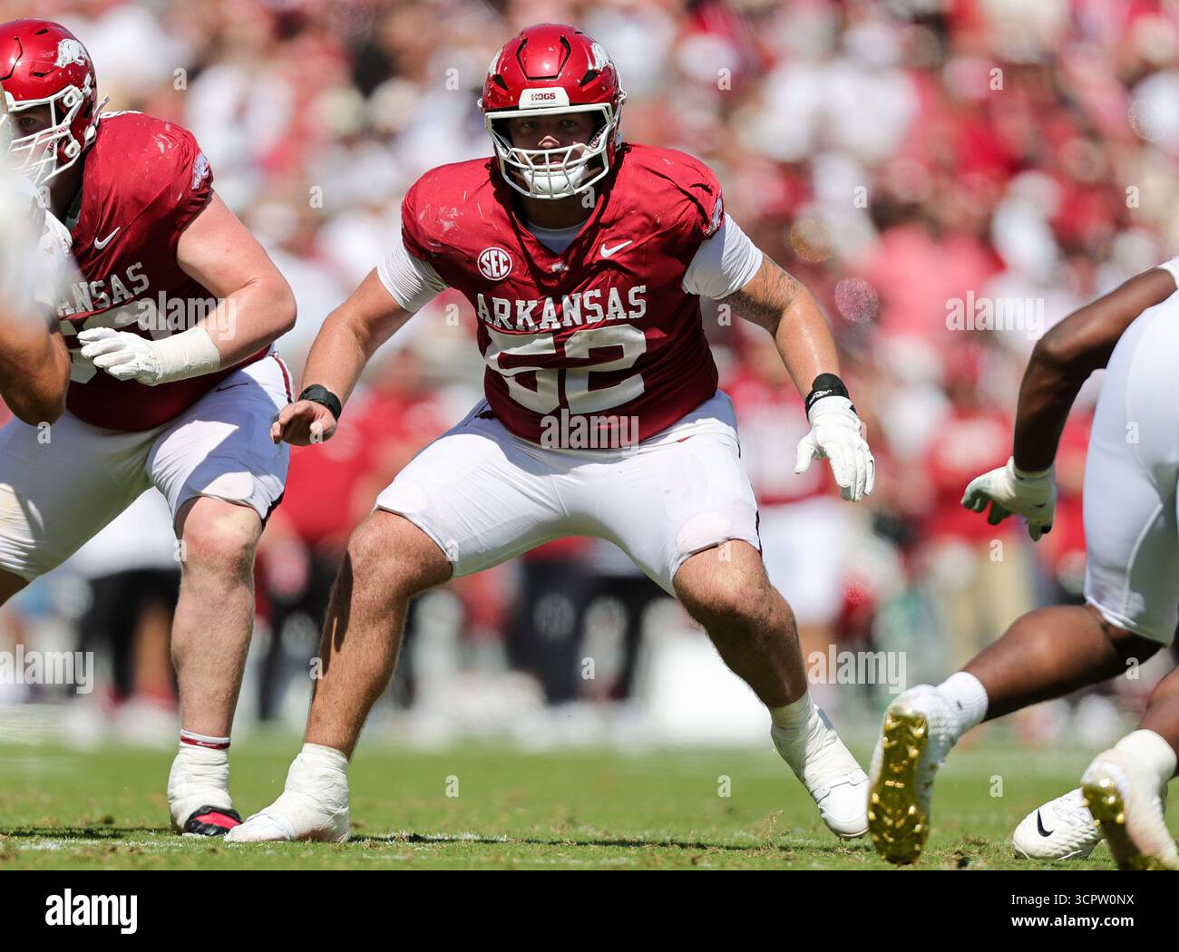 September 27, 2025: Razorback offensive lineman Caden Kitler (52 ...