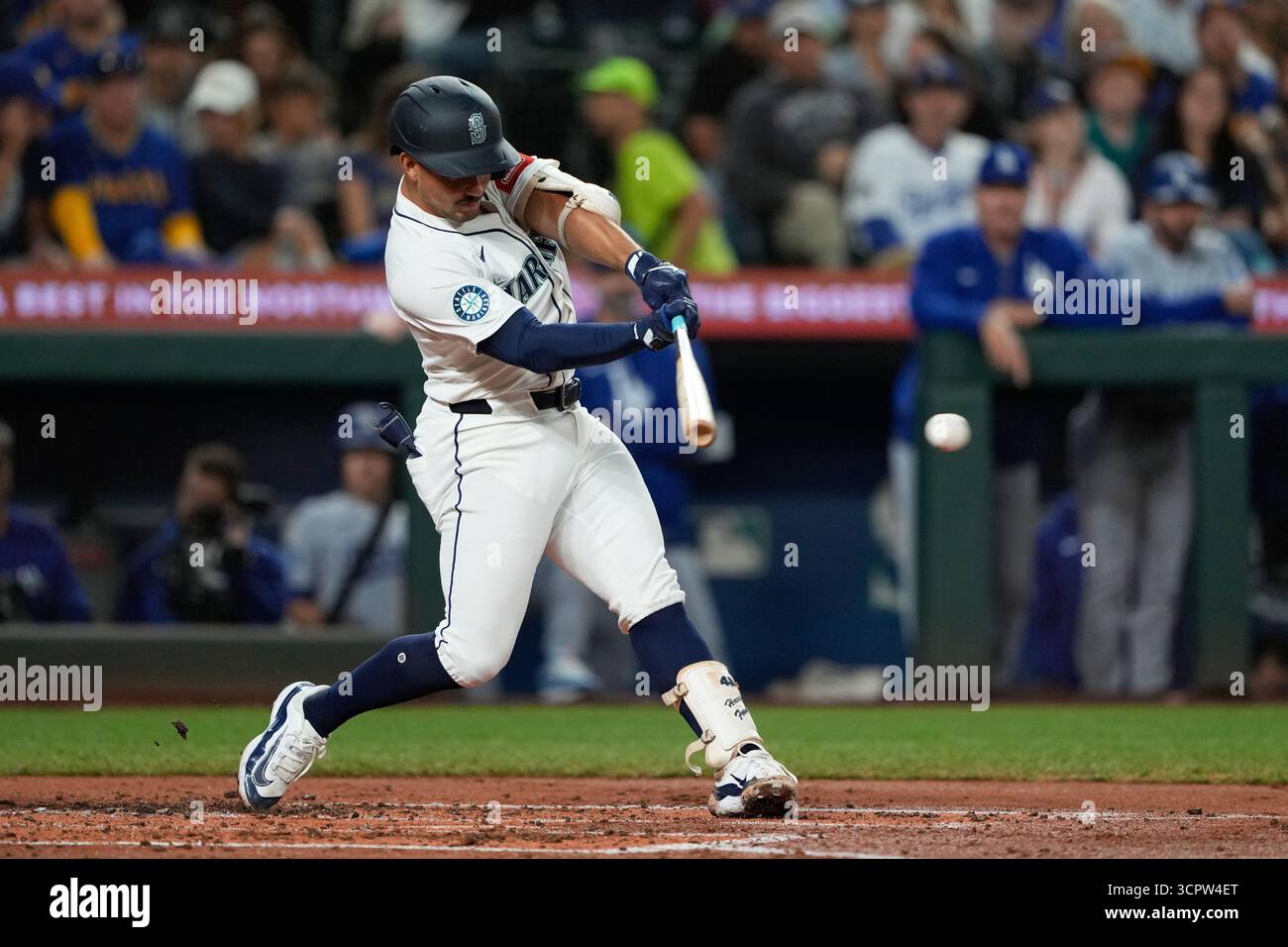 Seattle Mariners' Harry Ford hits a single for his first major league ...