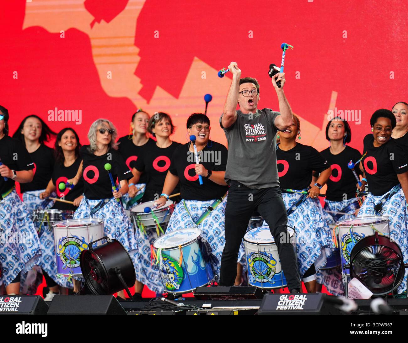 Photo by: XNY/STAR MAX/IPx 2025 9/27/25 Hugh Jackman performs at the Global Citizen Concert on ...