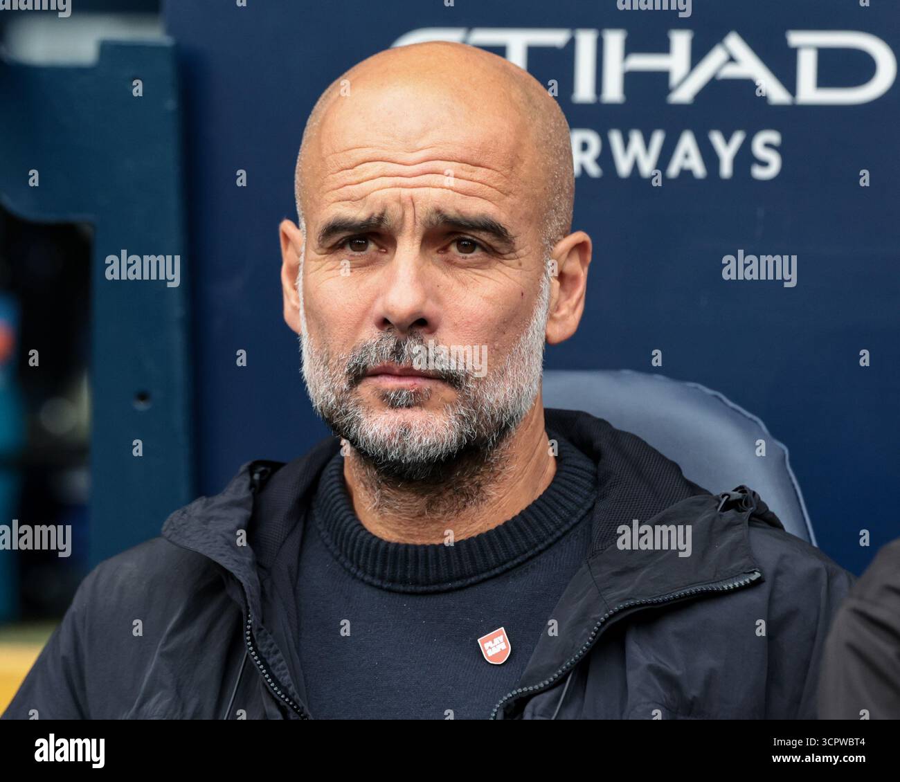 Pep Guardiola manager of Manchester City during the Premier League ...