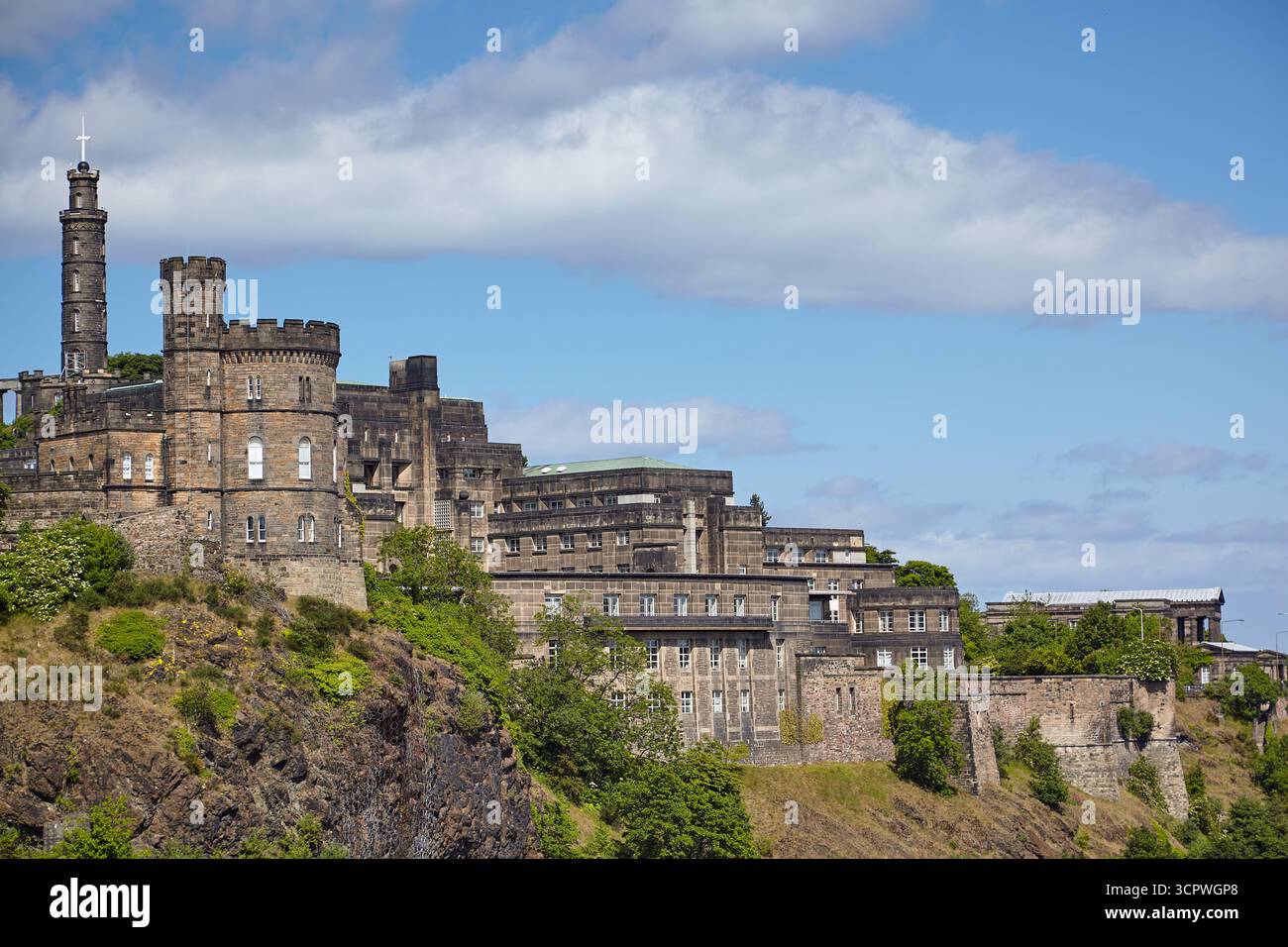 The view of the turreted Governor's House and St Andrew's House, the ...