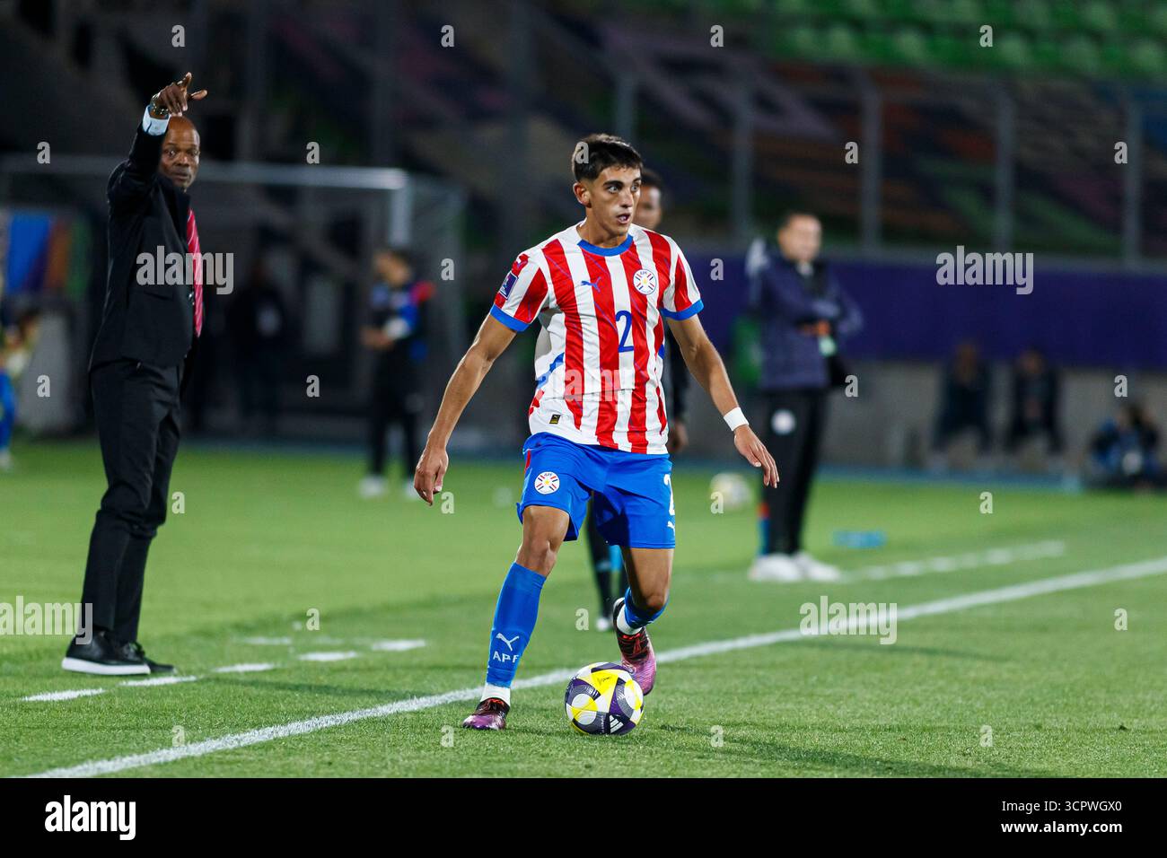 Valparaiso, Chile - September 27: Lider Caceres of Paraguay during the ...
