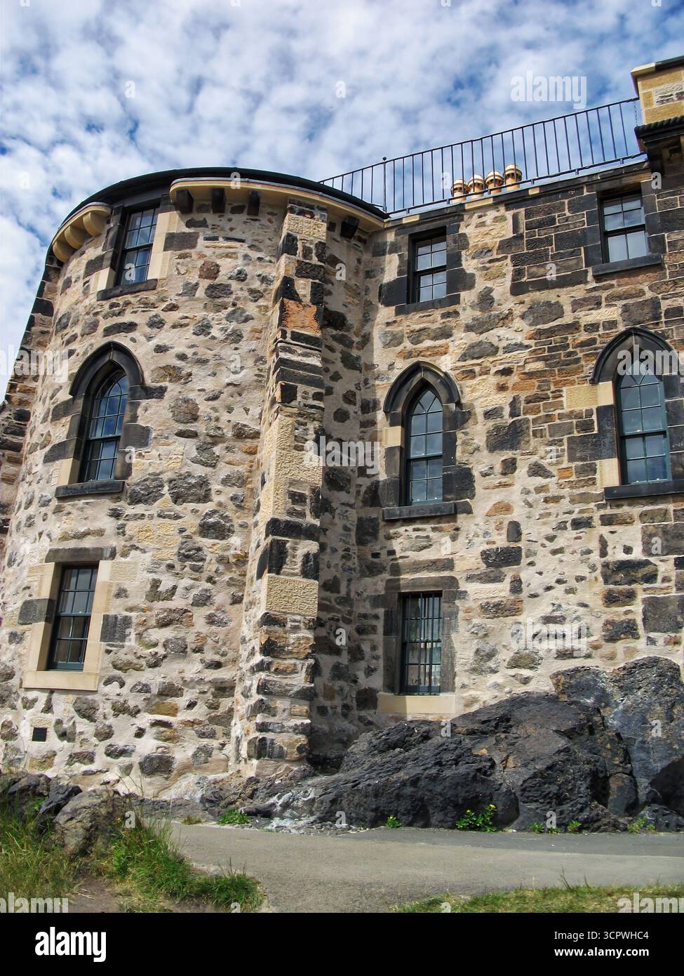 The oldest part of City astronomical Observatory in the Gothic Tower on ...