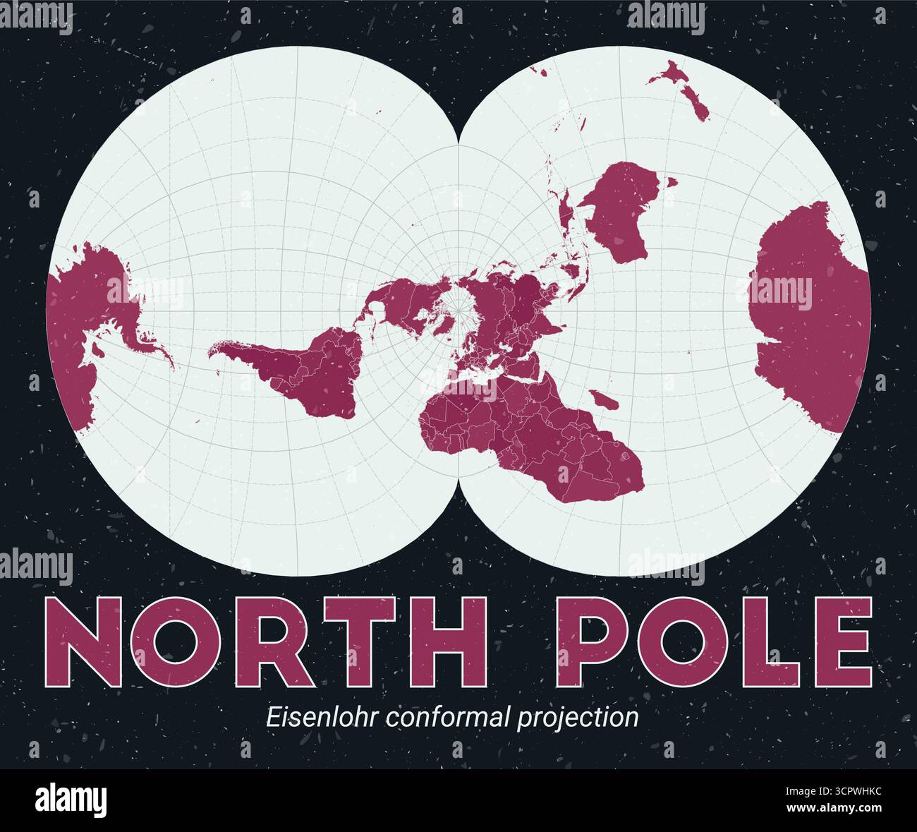 Cartography north pole Stock Vector Images - Alamy