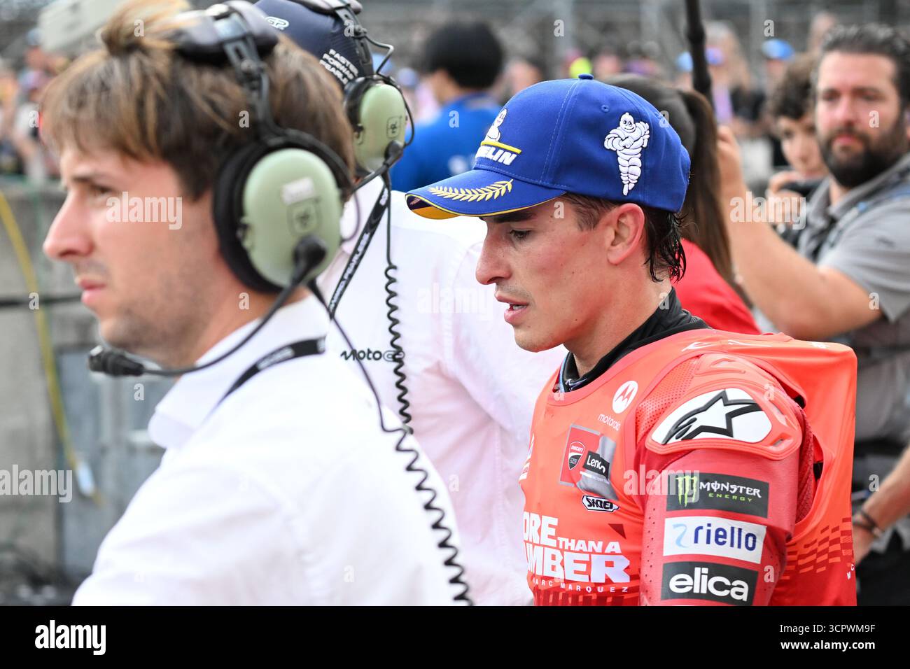Motegi, Japan. 28th September, 2025. Ducati rider Marc Márquez crowned ...