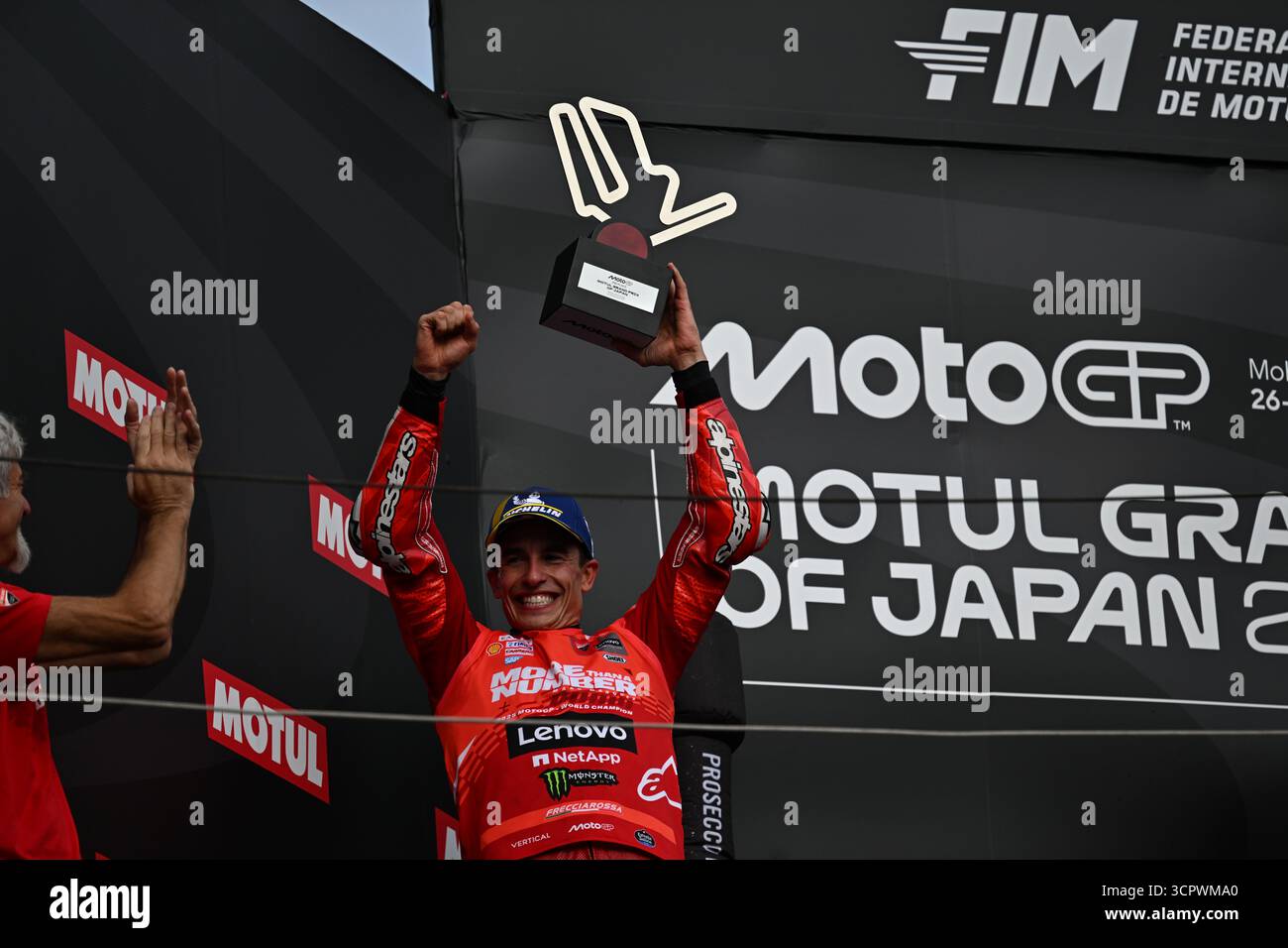 Motegi, Japan. 28th September, 2025. Ducati rider Marc Márquez crowned ...