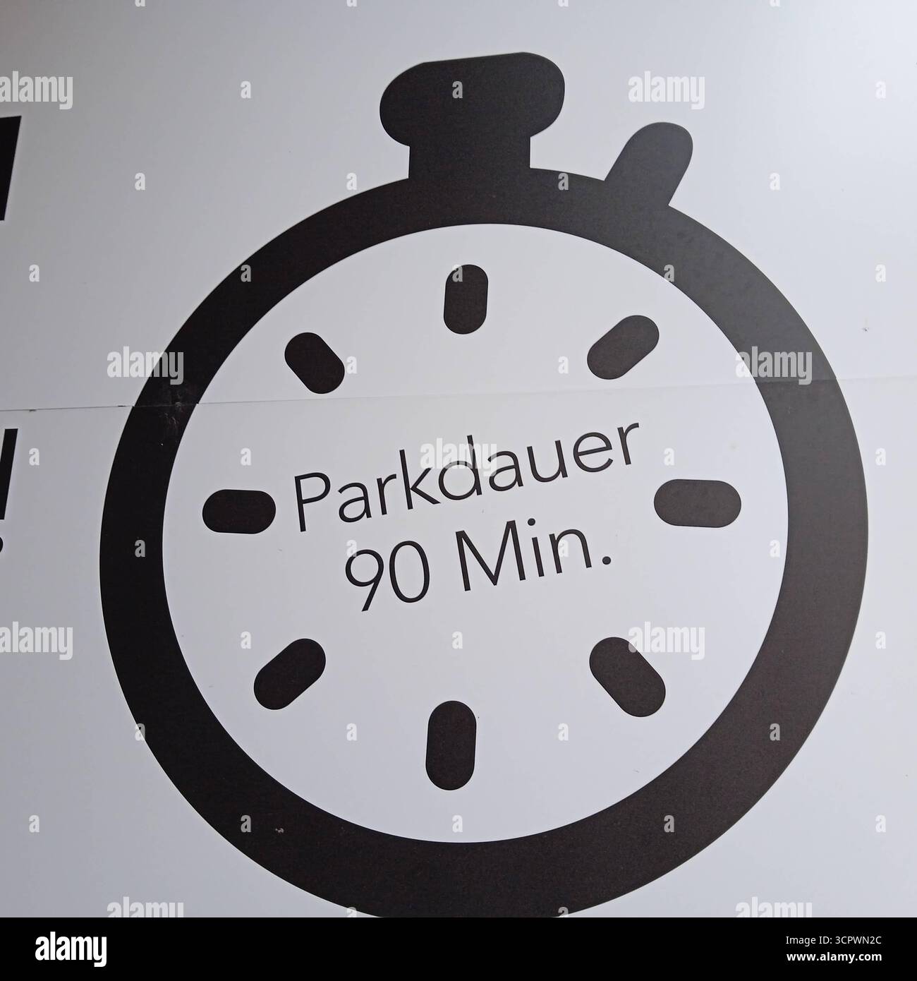 a parking times traffic sign, chargeable parking for cars and vehicles ...