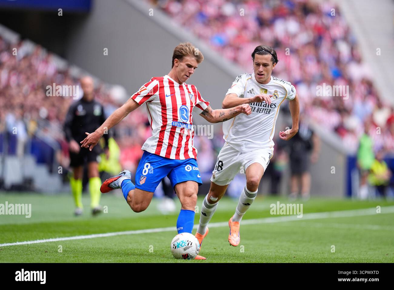 Pablo Barrios of Atletico de Madrid during the Spanish championship ...