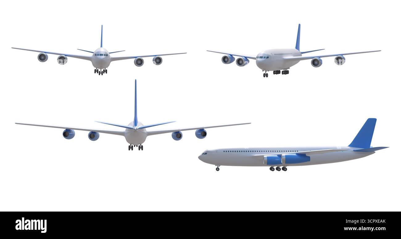 Airplanes passenger realistic airplane hi-res stock photography and ...