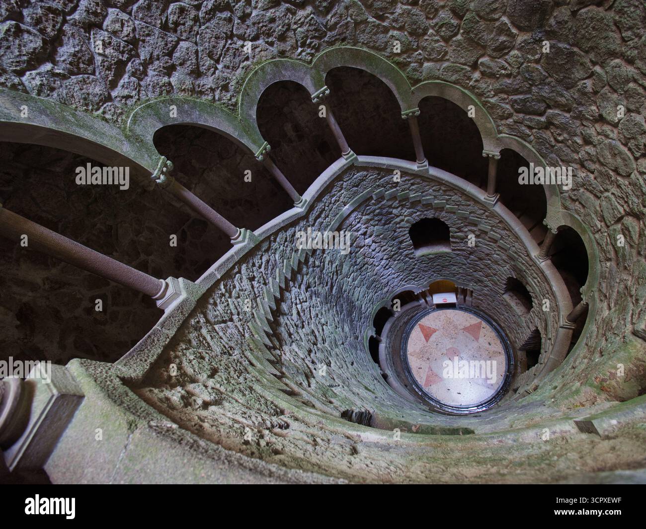 Quinta da Regaleira Initiation Well Spiral - Mysterious and deep spiral ...