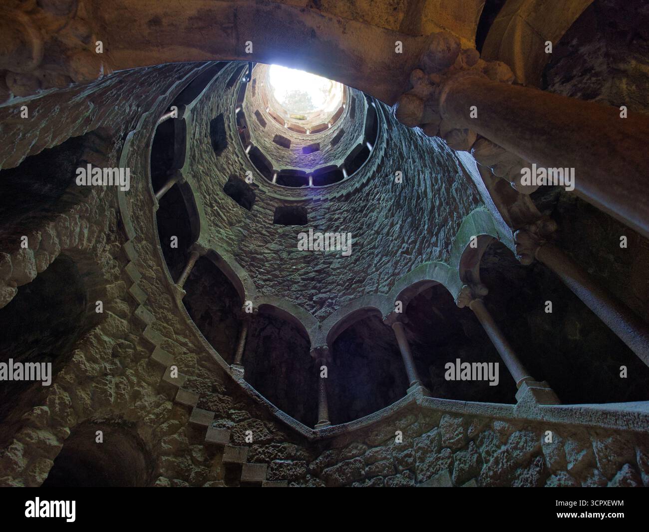 Quinta da Regaleira Initiation Well Spiral - Mysterious and deep spiral ...