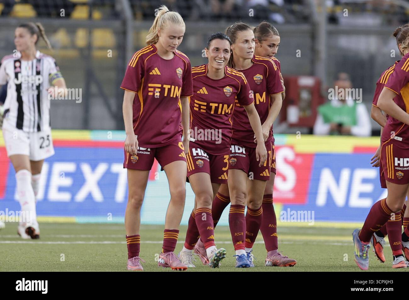 Roma's Norwegian forward Emilie Haavi celebrates after scoring a goal ...