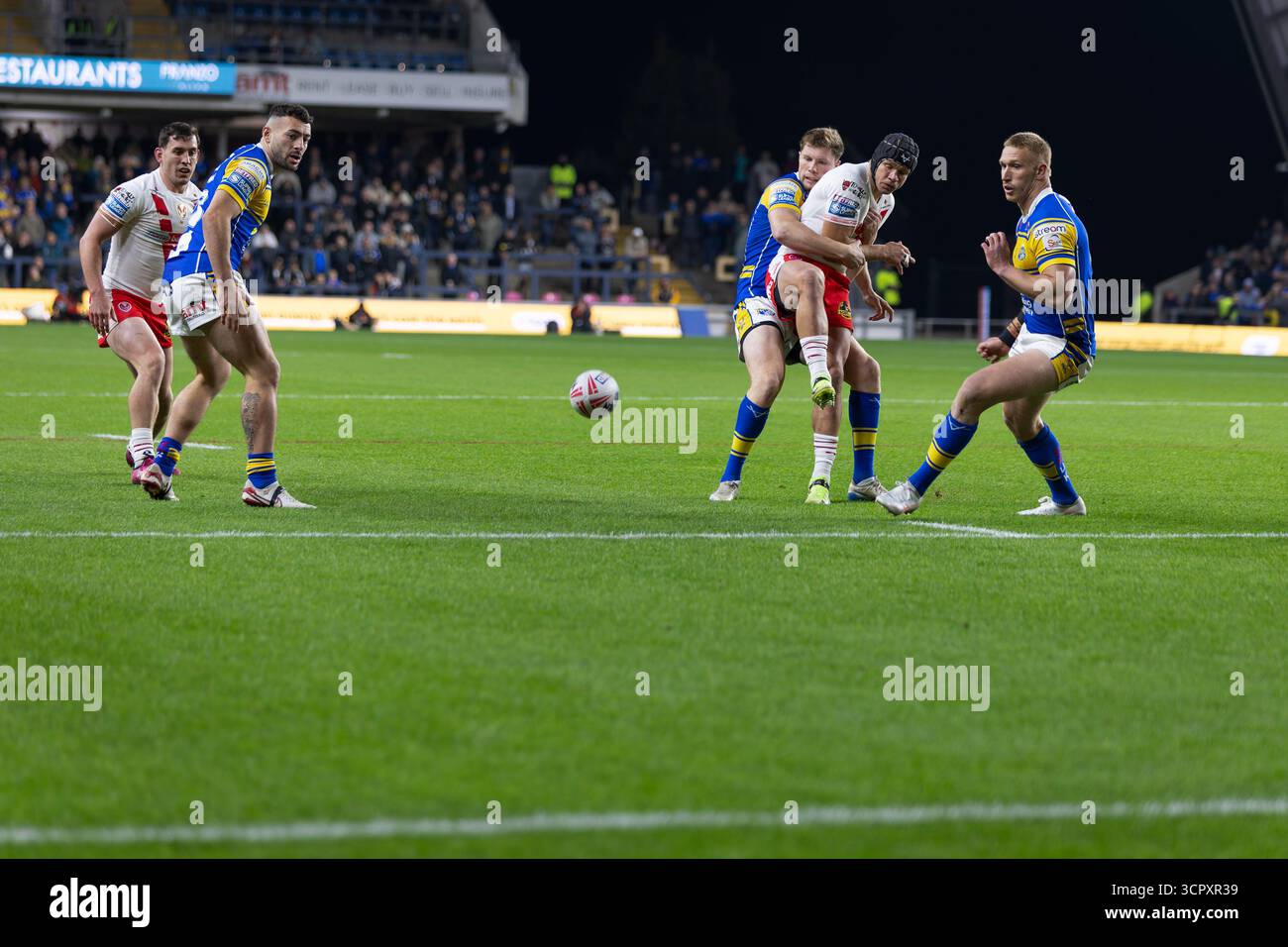 Leeds, UK. 27th Sep, 2025. Jonny Lomax of St Helens in action during ...
