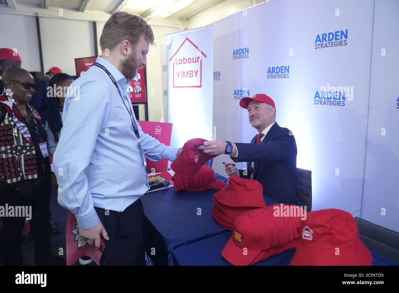 Housing Secretary Steve Reed signs a 'Build Baby Build' merchandise ...