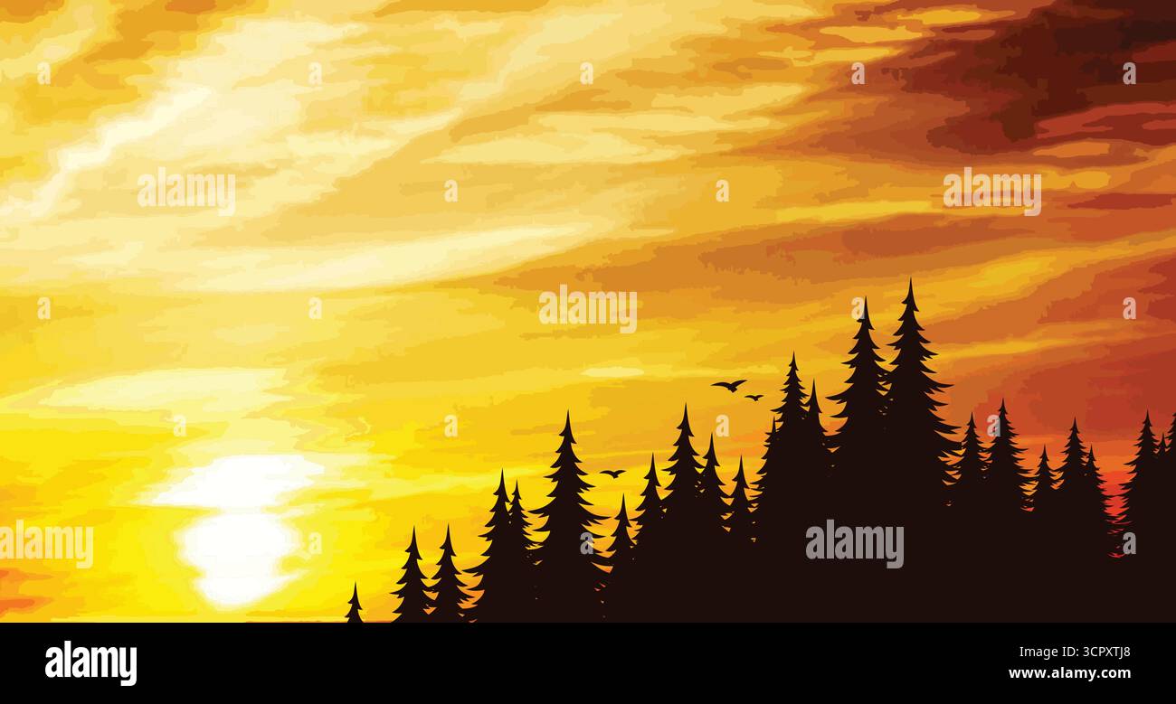 Birds of coniferous forest Stock Vector Images - Alamy