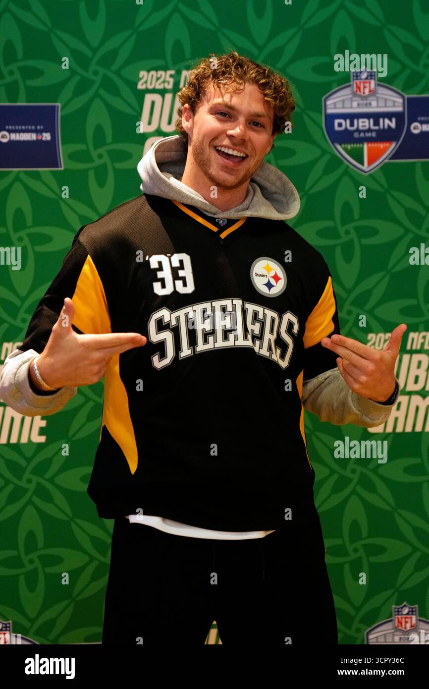 Josh Ryan Durpee arrives before an NFL football game between the ...