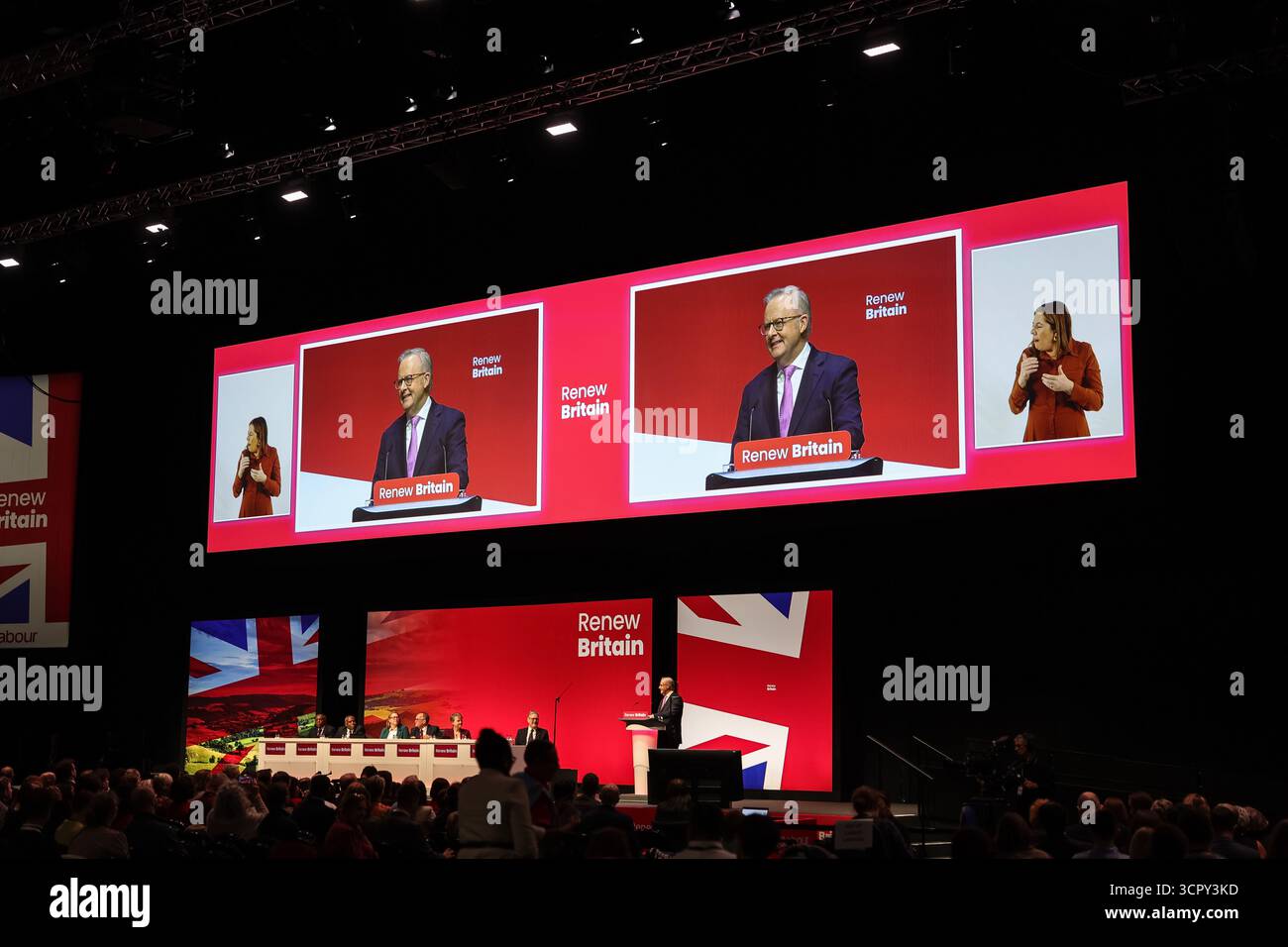Anthony Albanese Australian Prime Minister speaks during the Labour ...
