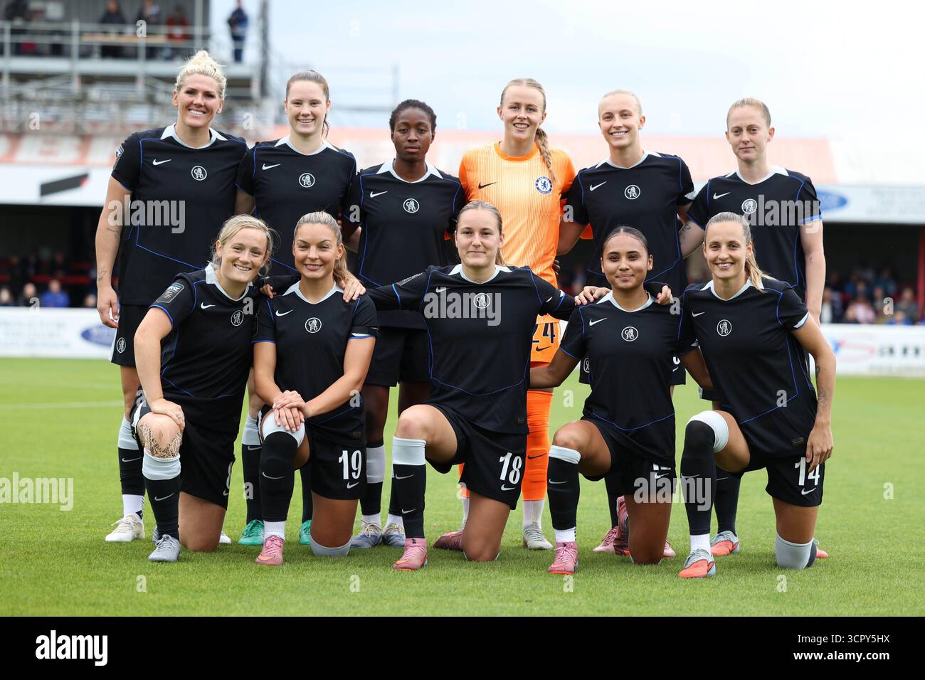 Chelsea Women team photo before the match between West Ham United Women ...