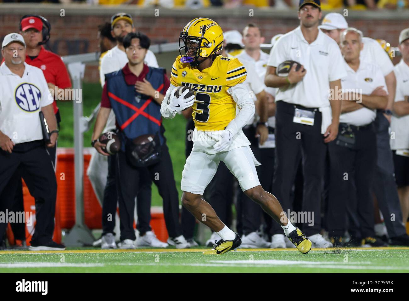 September 27, 2025: Missouri Tigers wide receiver Kevin Coleman Jr ...