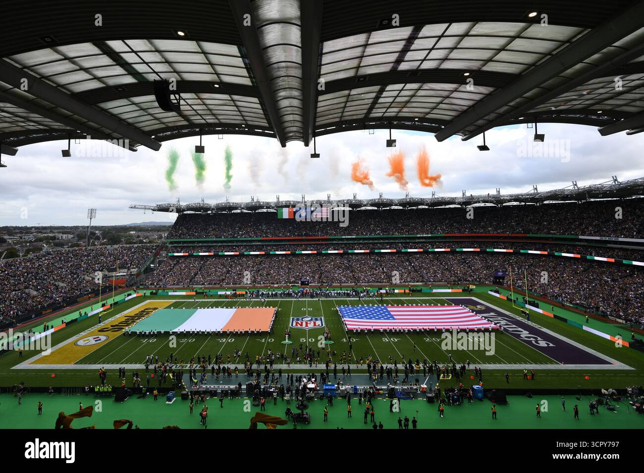 A general view of Croke Park stadium before the start of the NFL ...