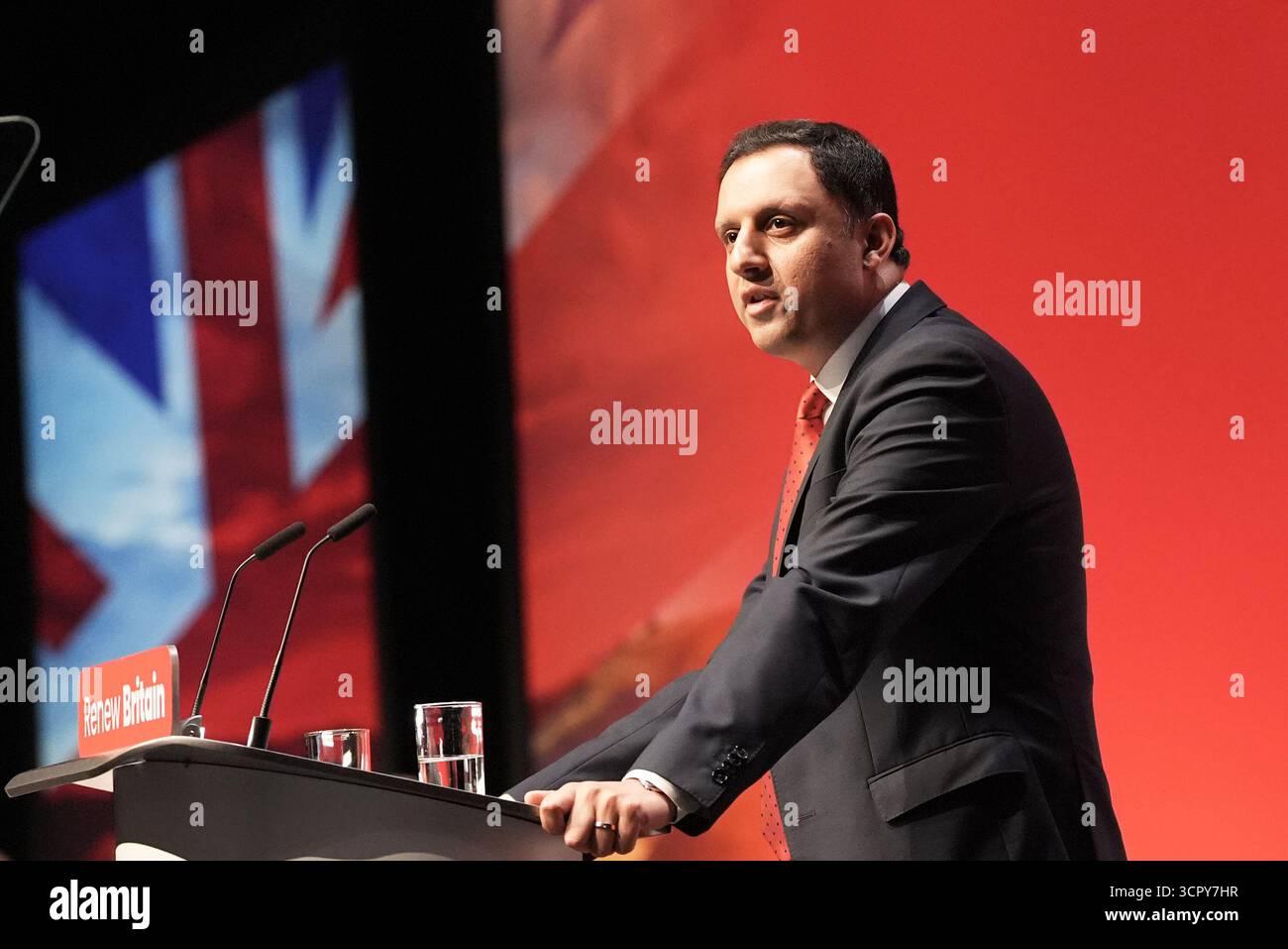 Scottish Labour Leader Anas Sarwar during the Labour Party Conference ...