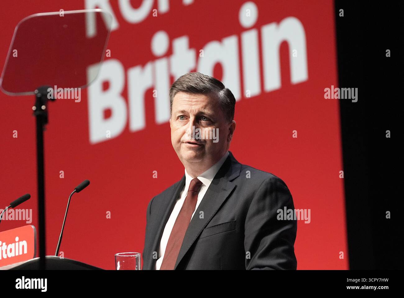 Secretary of State for Scotland Douglas Alexander speaking during the ...