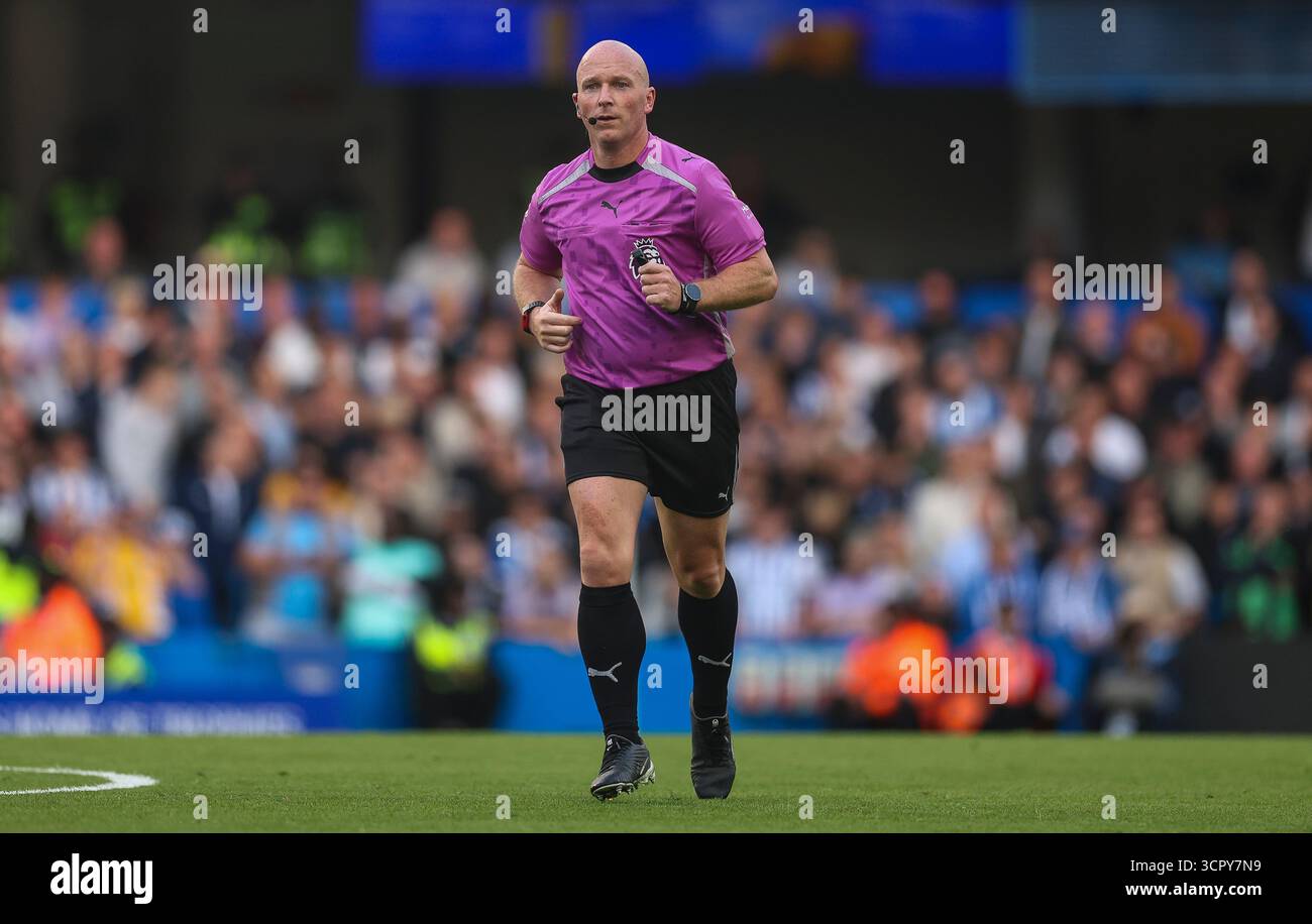 Referee Simon Hooper during the Premier League match at Stamford Bridge ...