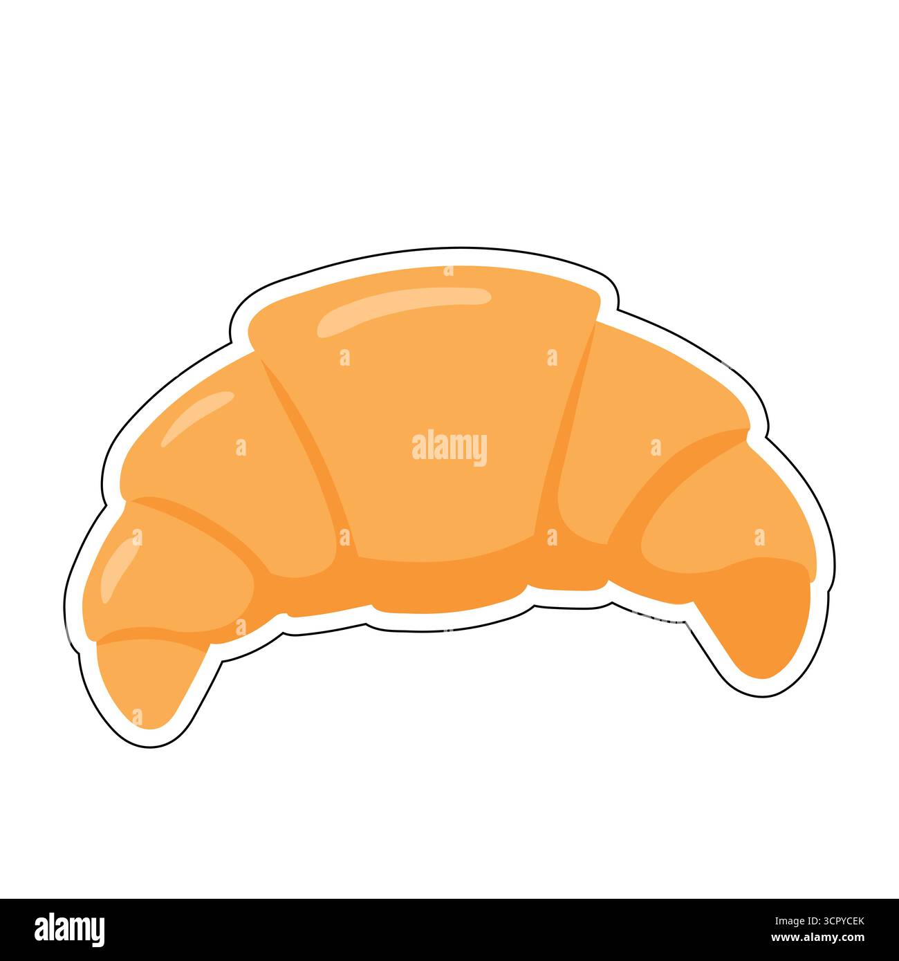 Croissant serving Stock Vector Images - Alamy