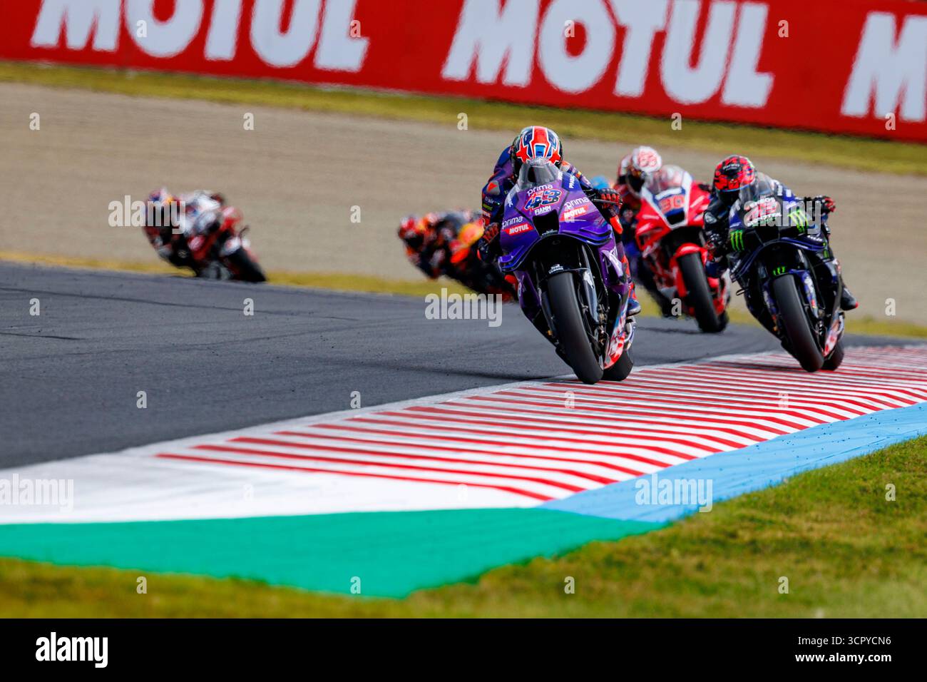 Motegi, Japan. 28th Sep, 2025. Jack Miller and Monster Energy Yamaha ...