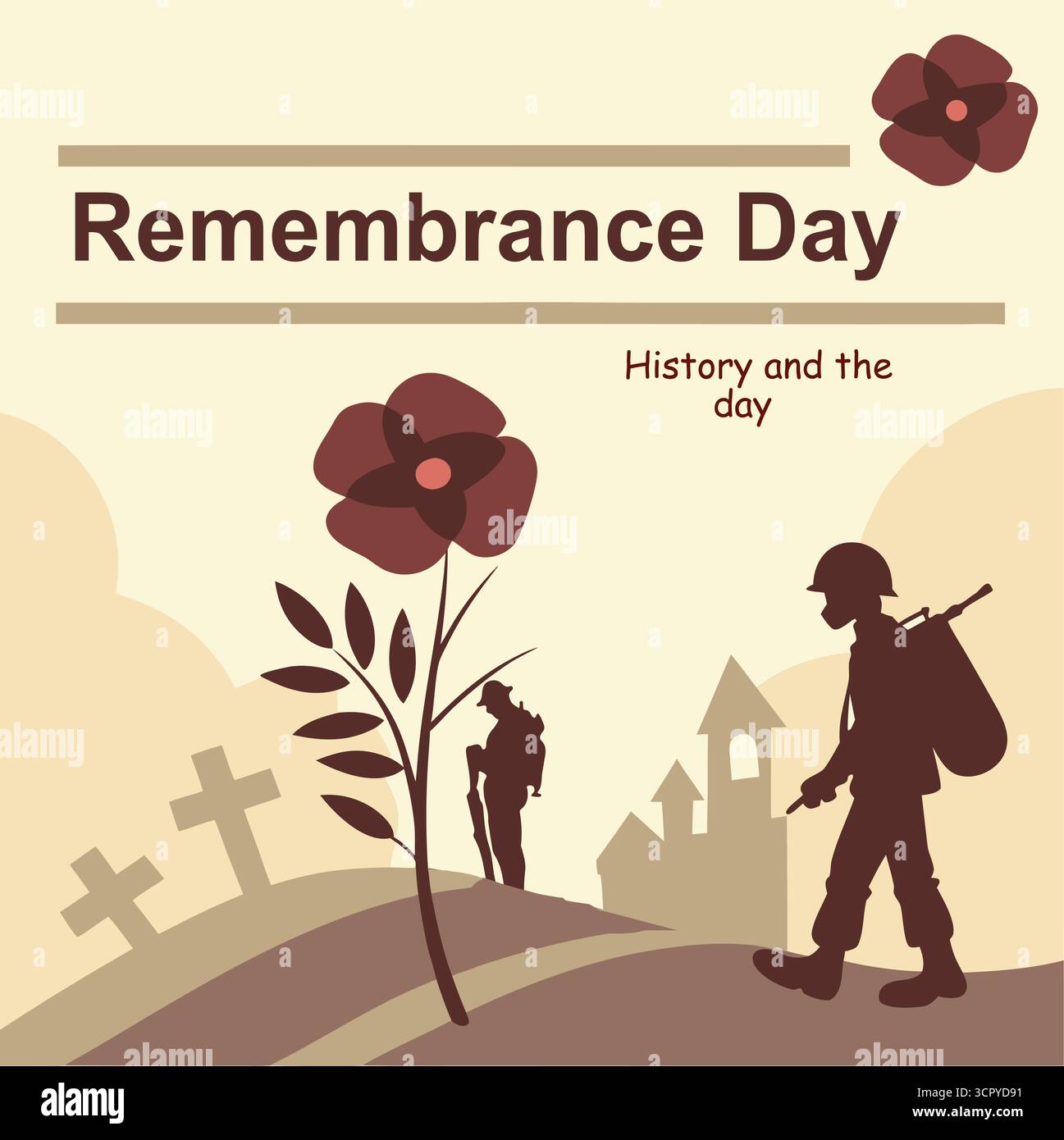 Remembrance day ceremony poppy Stock Vector Images - Alamy