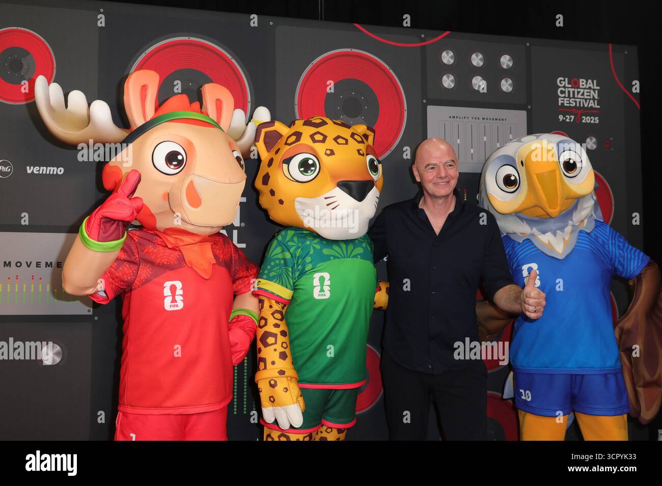 NEW YORK, NEW YORK – SEPTEMBER 27: Maple the Moose, Zayu the Jaguar ...