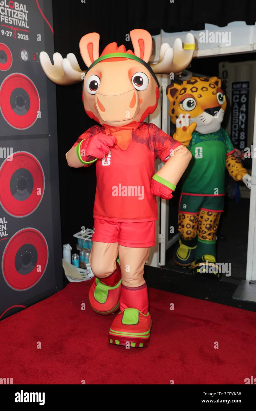 NEW YORK, NEW YORK – SEPTEMBER 27: Maple the Moose, Zayu the Jaguar ...