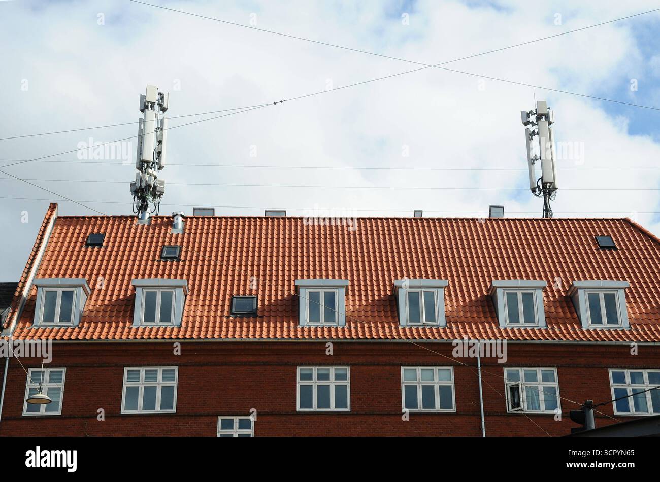 Copenhagen/ DenmarK/28 september 2025/civil defence siren intalled on ...