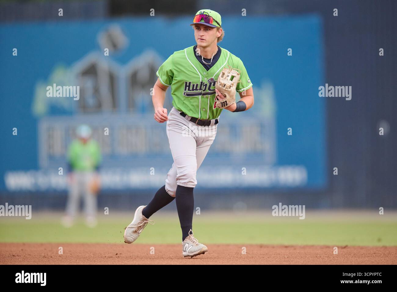 Hub City Spartanburgers second baseman Casey Cook (2) reacts to the ...