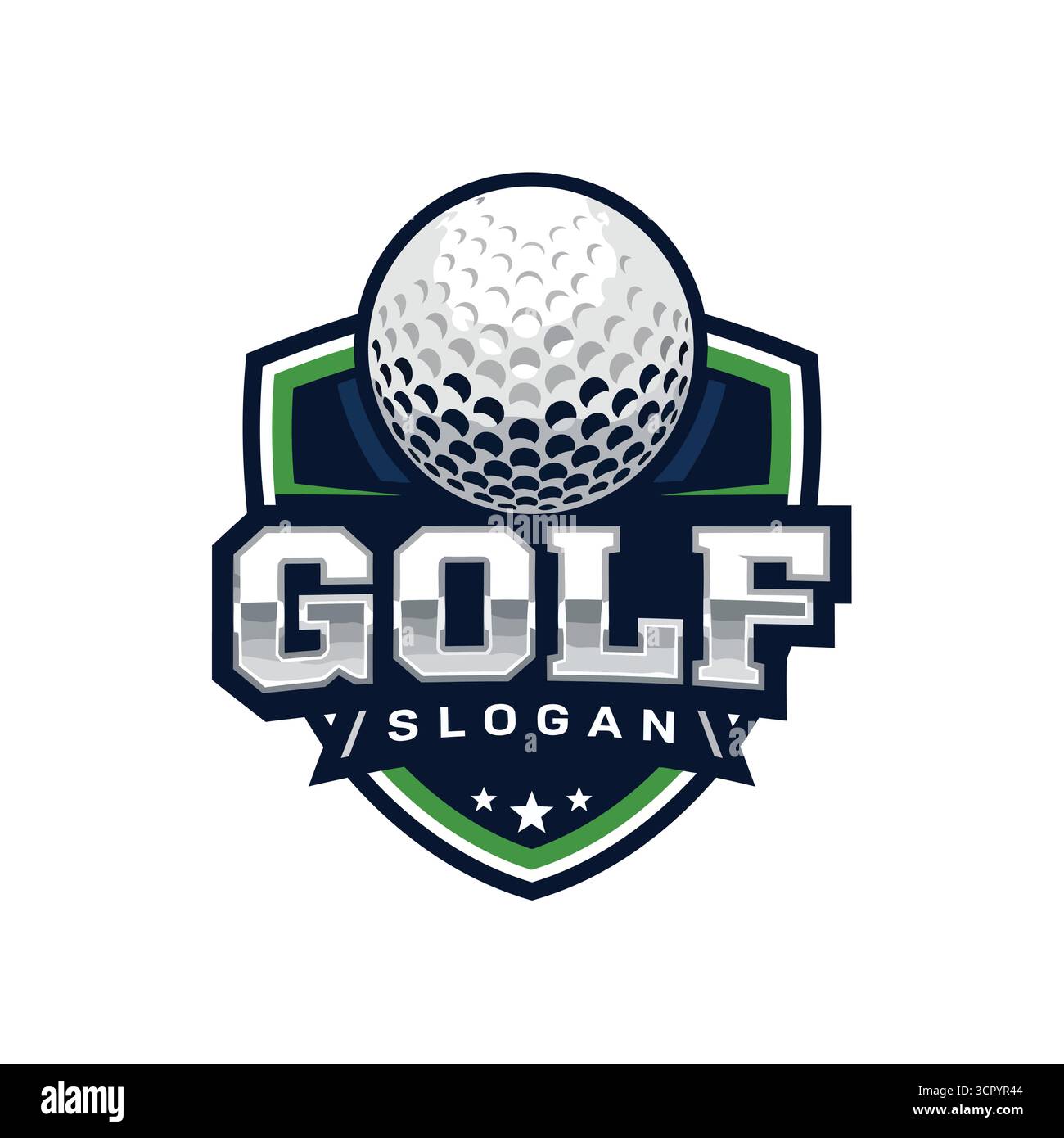 Vector art golf logo Stock Vector Images - Alamy