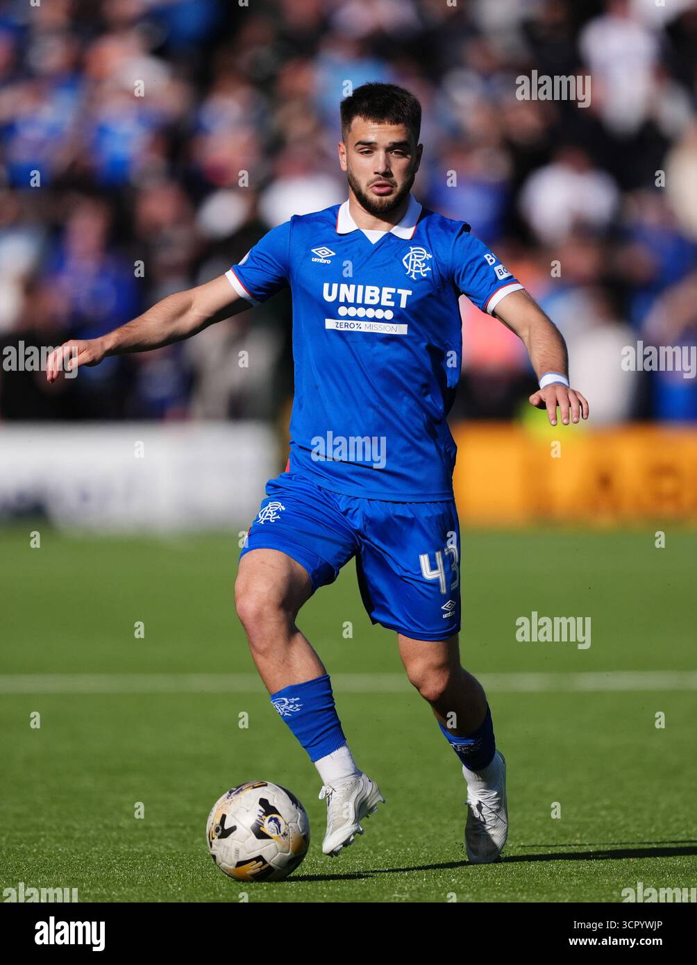 Rangers' Nicolas Raskin during the William Hill Premiership match at ...